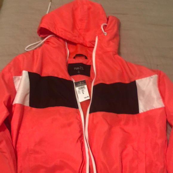 Rue21 | Jackets & Coats | Hot Pink Neon Pink Sweat Jacket | Poshmark